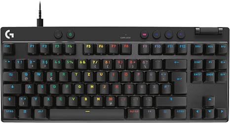 Logitech G PRO X TKL Rapid Tenkeyless Wired Gaming Keyboard with ...
