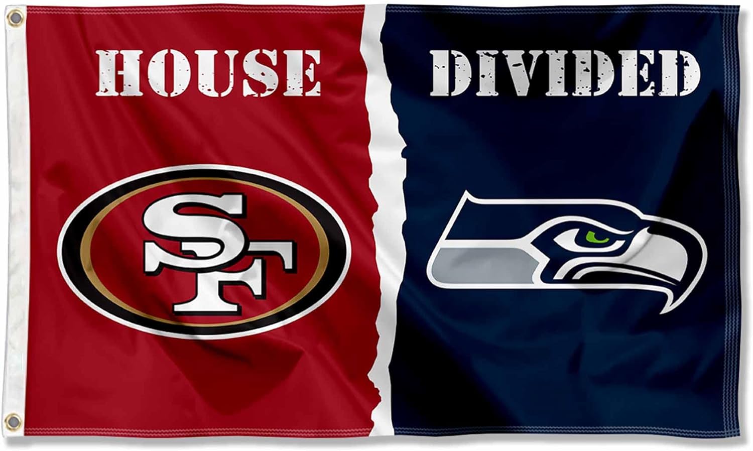 Amazon.com : San Francisco 49ers and Seattle Seahawks House Divided ...