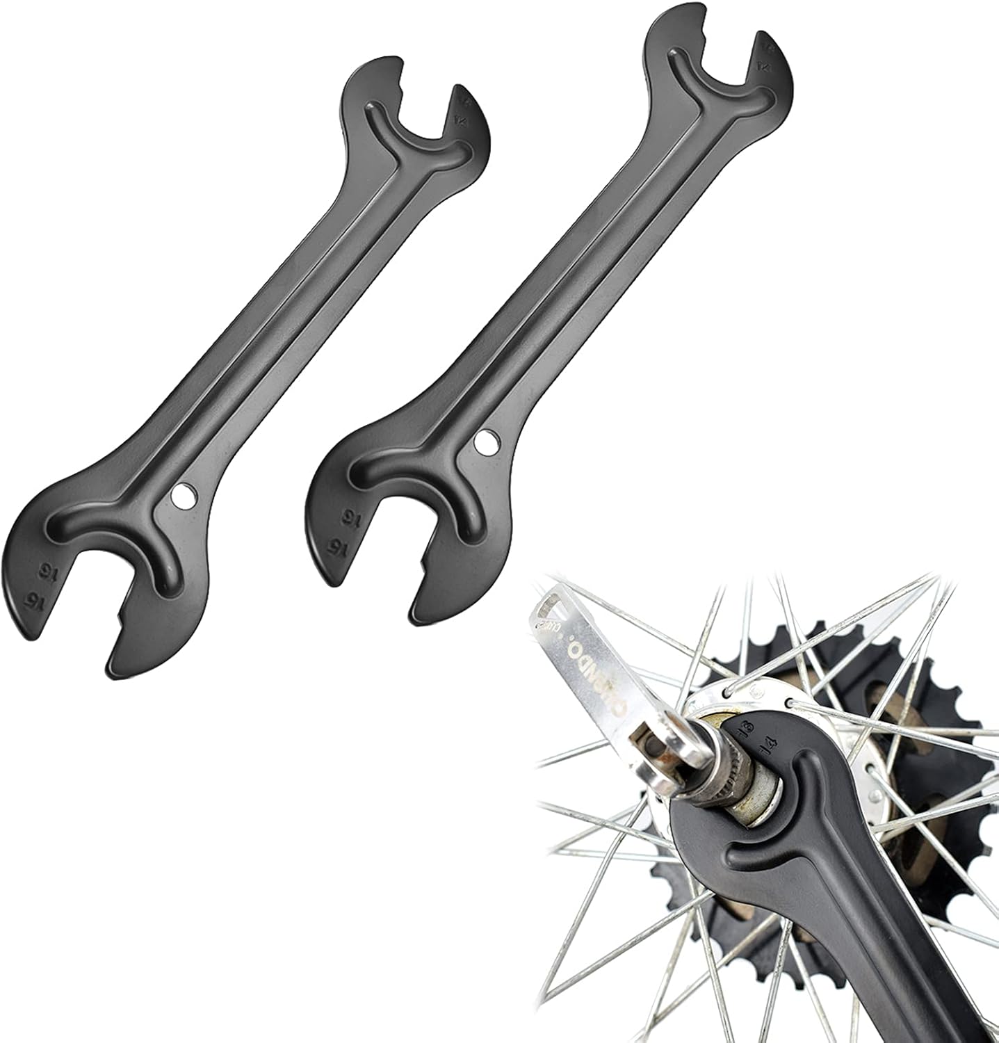Jiele Double Open-Ended Spanner Bike Spanner Bicycle Hub Axle Cone ...