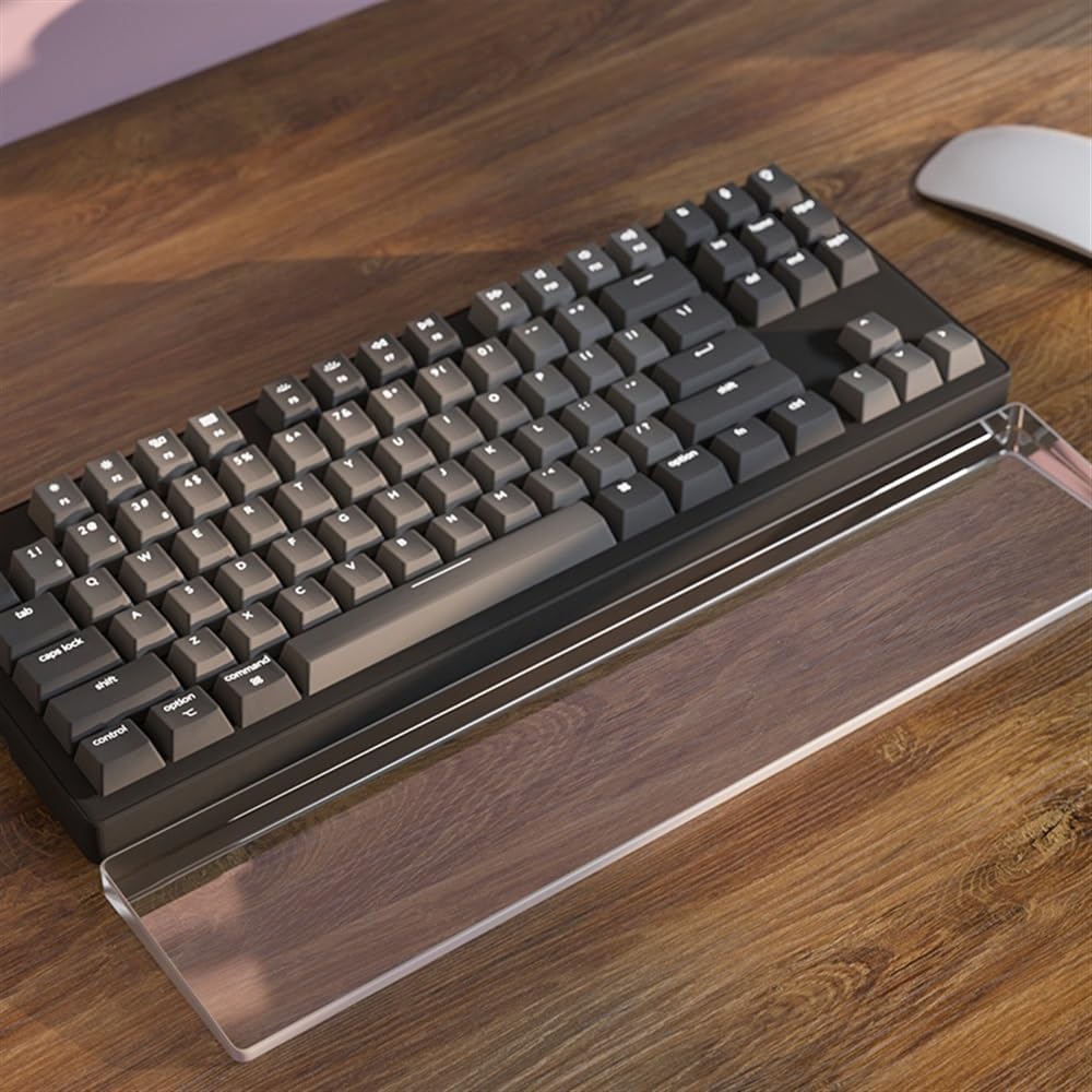 Amazon.com: PAKJEL Custom Acrylic Keyboard Wrist Rest, Transparent ...
