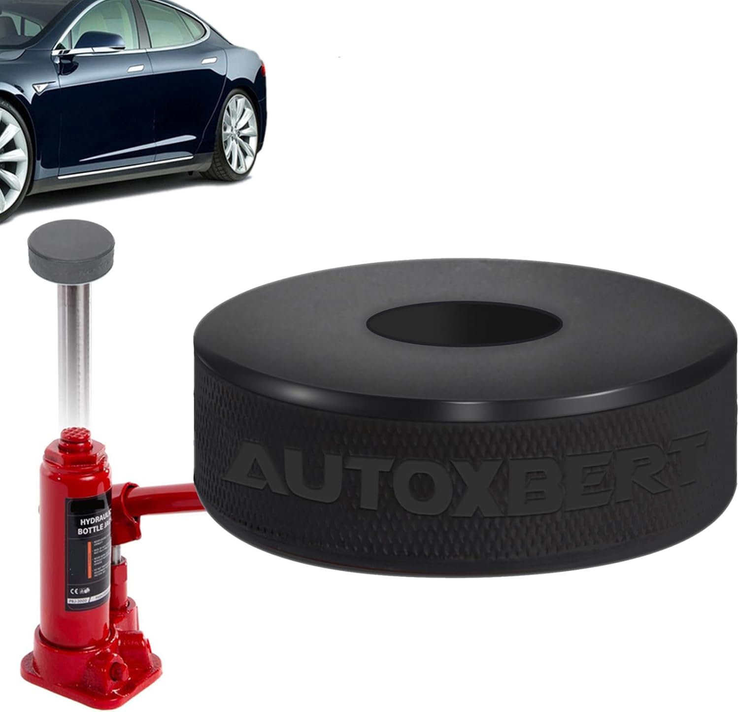 Amazon.com: Hydraulic Bottle Jack Slotted Adapter Pad Rubber Protection ...