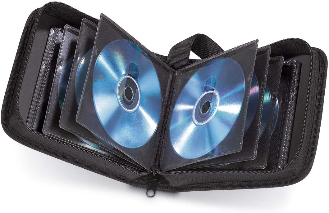 Hama CD/DVD/Blu-ray Wallet for 32 Discs, black : Amazon.co.uk ...