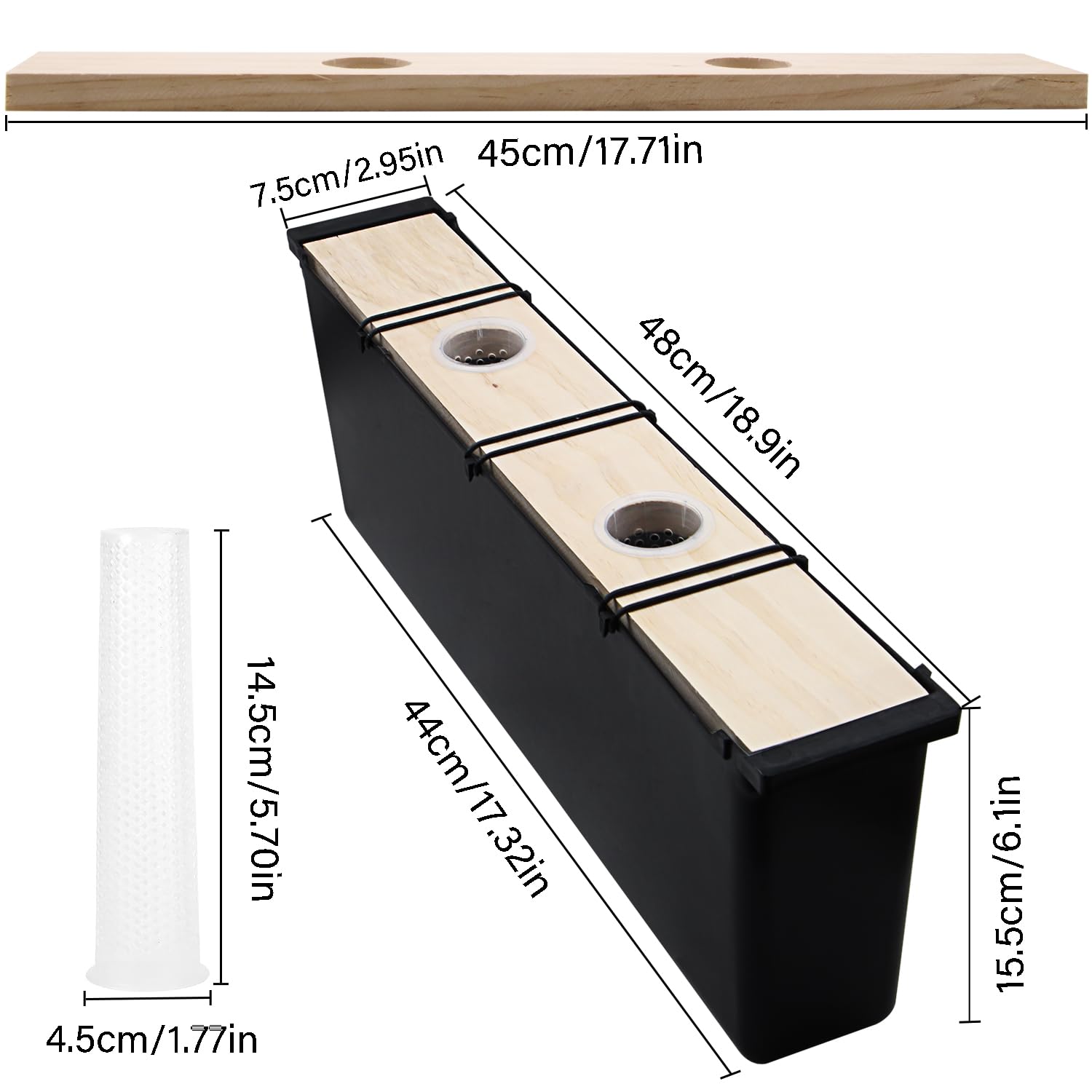 Snapklik.com : 5L Bee Hive Feeder, Honey Bee Feeder Plastic Deep Frame ...