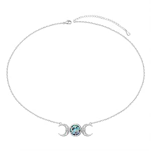 Amazon.com: FLYOW Lilith Choker Necklace S925 Sterling Silver Abalone ...