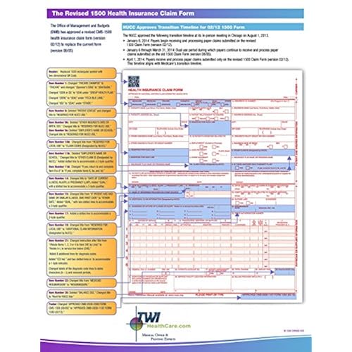 Hcfa 1500 Claim Forms 2025 FORM Pdf CMS 1500 Claim Form Versions And ...