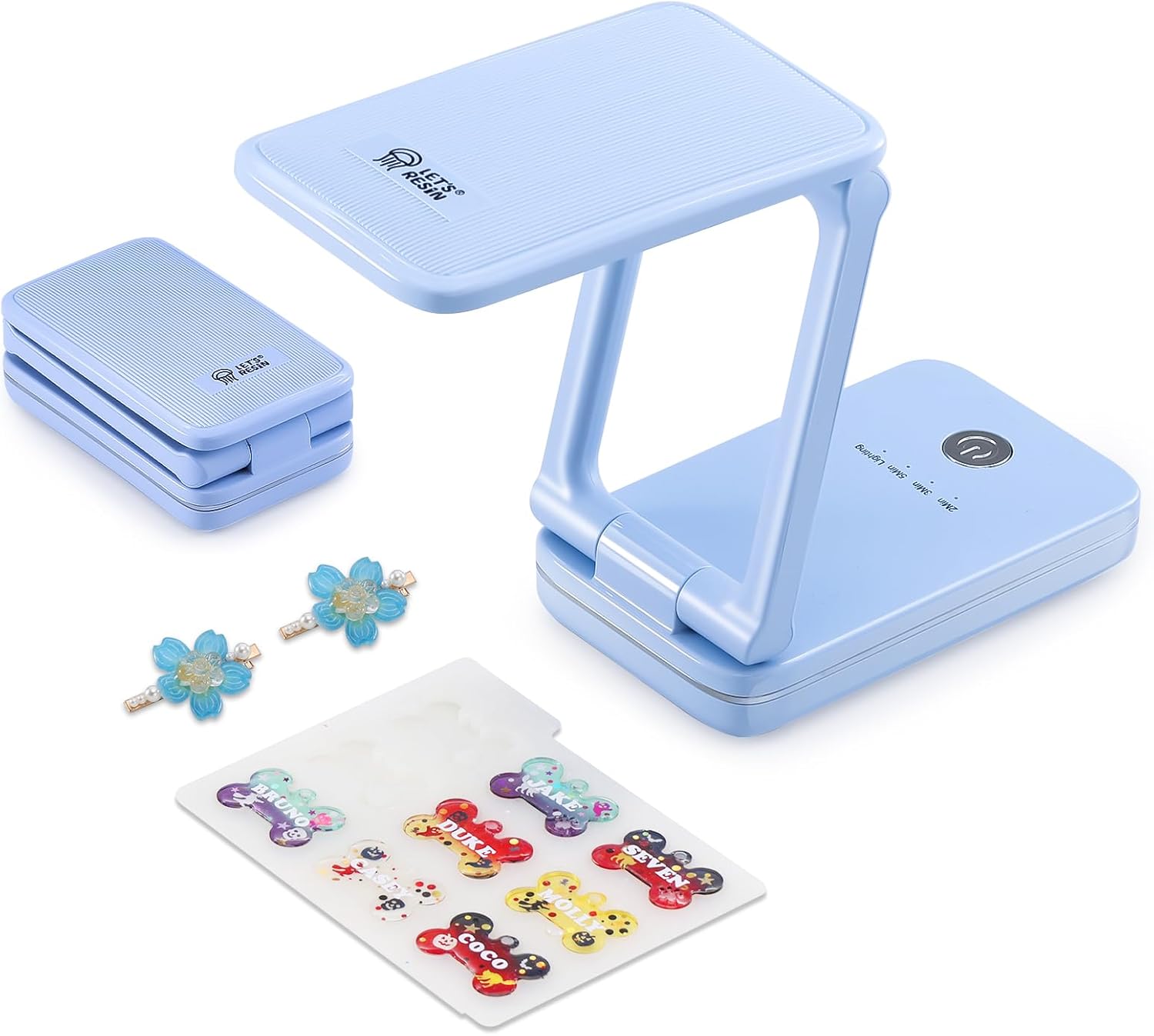 Amazon.com: LET'S RESIN Rechargeable UV Light, Foldable&Height ...