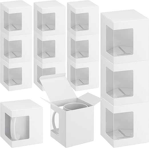 Amazon.com: Harloon 72 Pcs Mug Boxes for Gift Coffee Mug Box ...