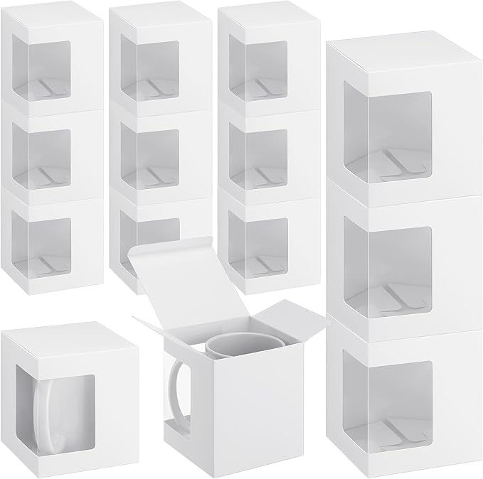 Amazon.com: Harloon 72 Pcs Mug Boxes for Gift Coffee Mug Box ...