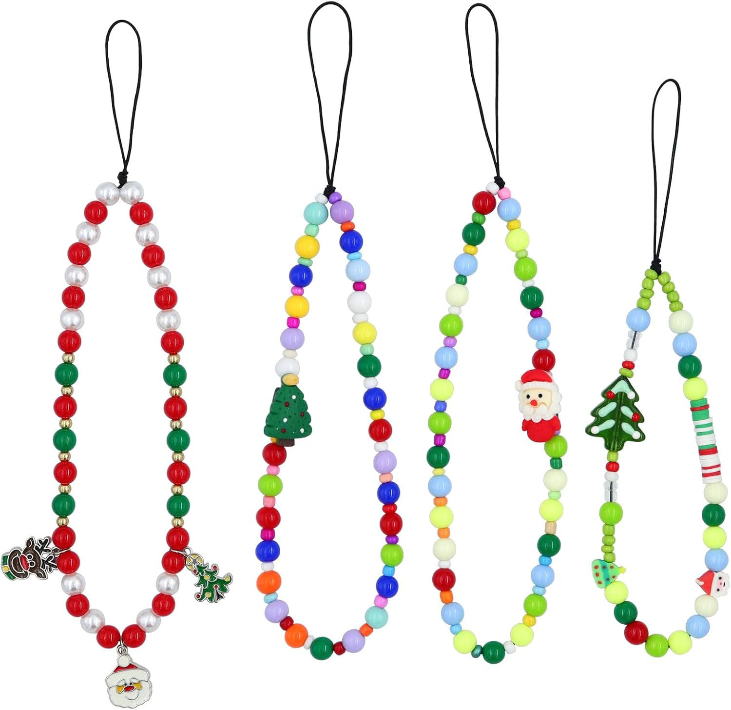 Amazon.com: 4 Pcs Cute Cell Phone Charms, Mobile Phone Charm Wrist ...