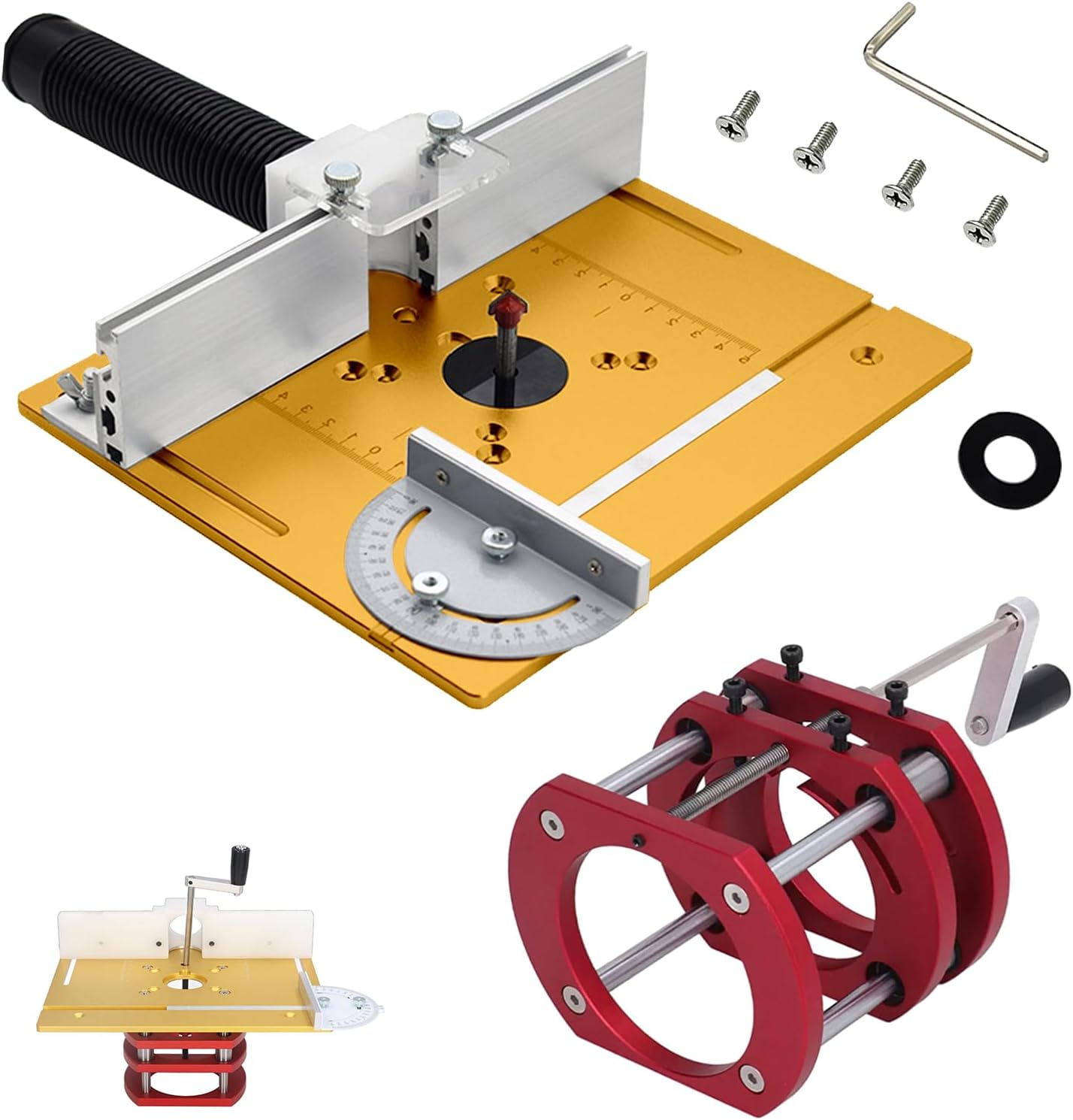 Router Lift Kit, Aluminum Alloy Milling Tool Lifting Base, Engraving ...