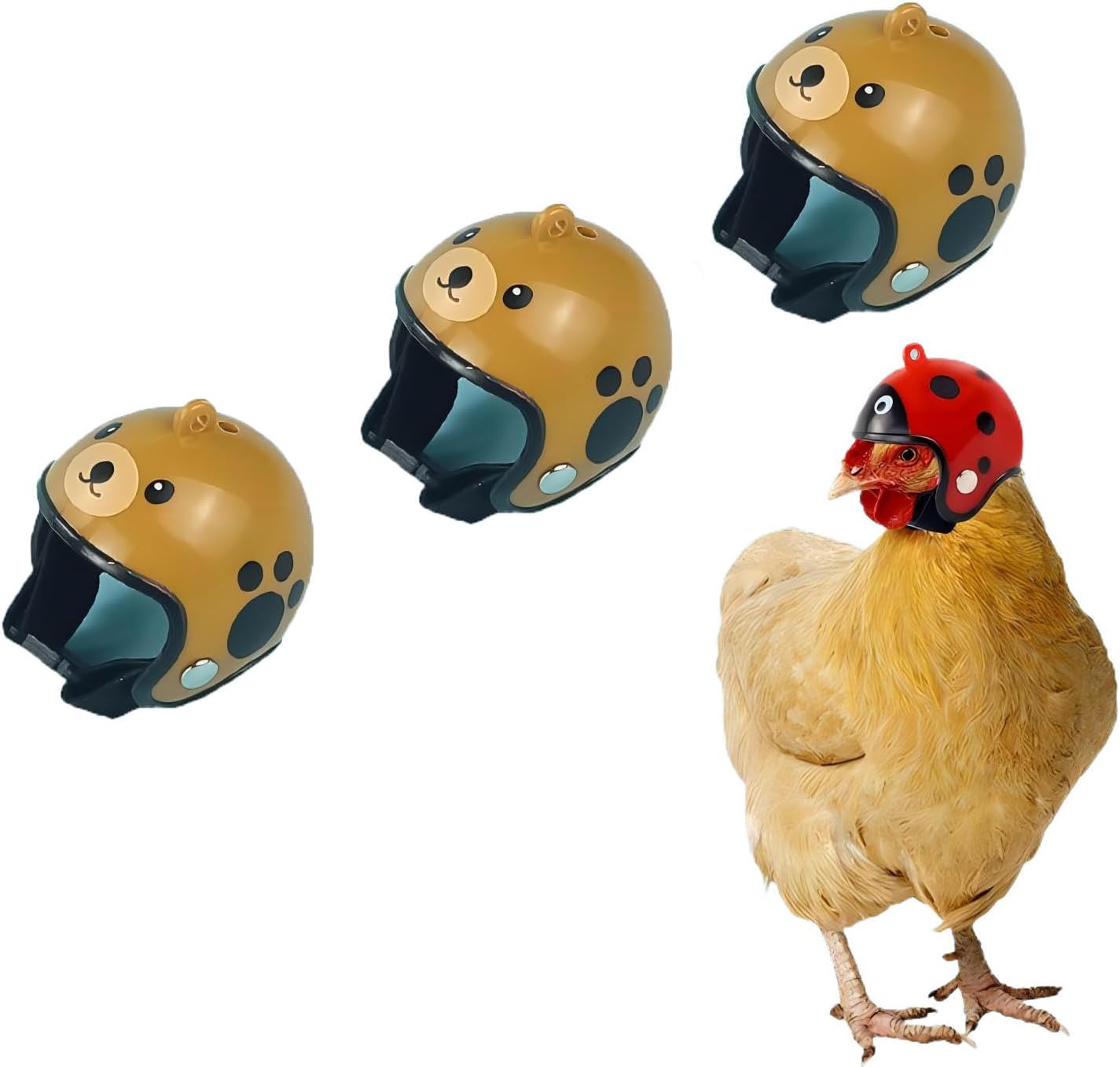 Amazon.com : KAYNO 3pcs Chicken Helmets, Funny Hen Helmet, Adjustable ...