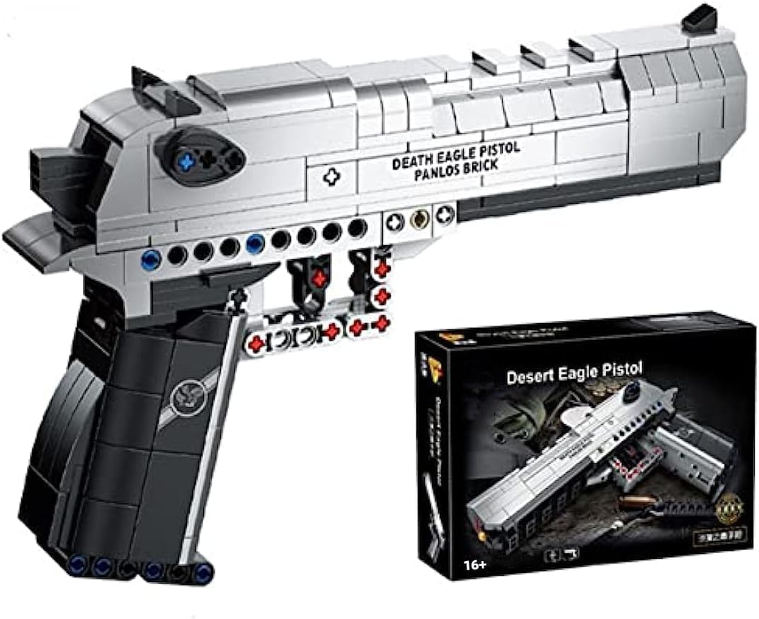 Amazon.com: Building Blocks Gun Set, 360 Pcs Desert Eagle Pistol Model ...