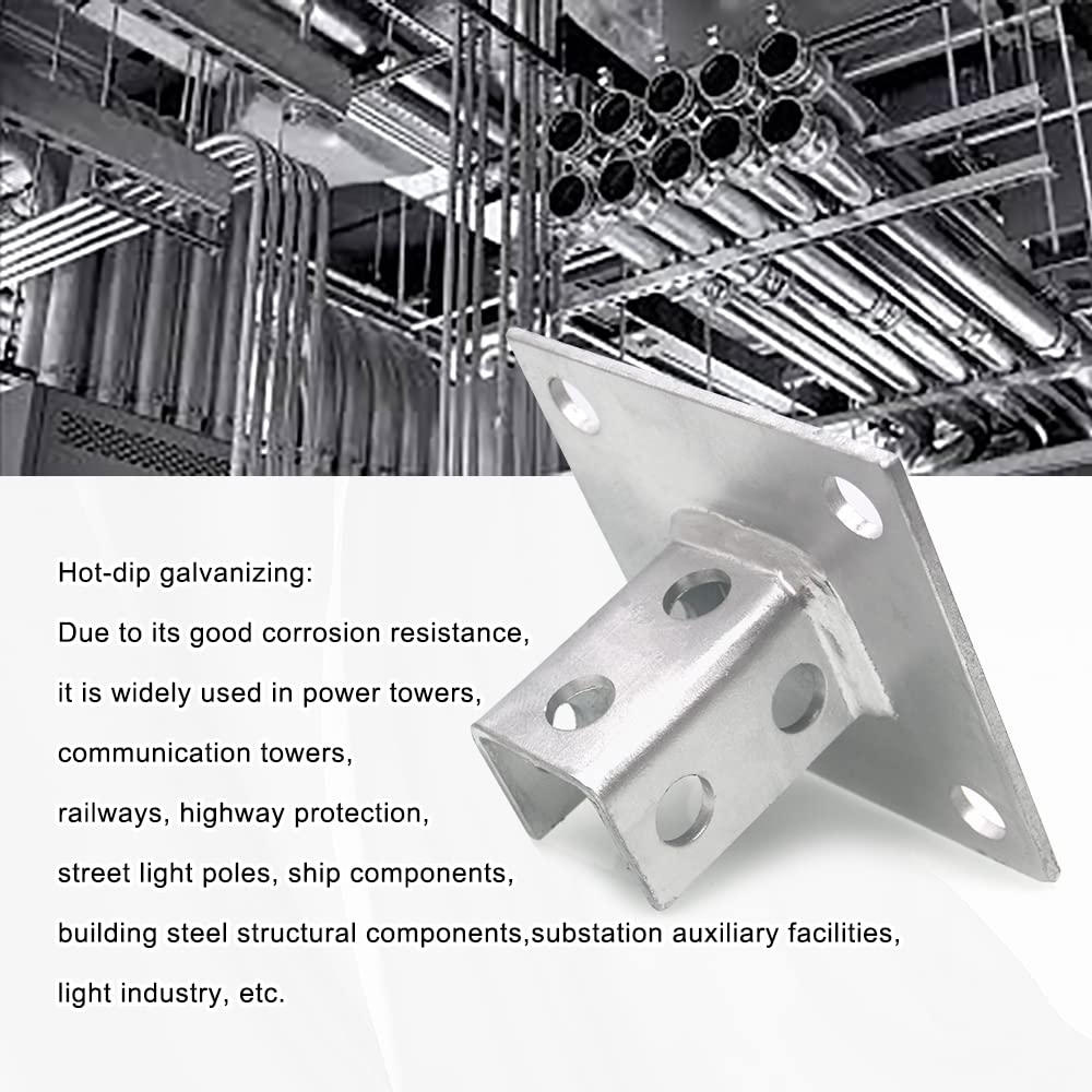 6x6 Post Anchor CNQLIS 6x6 Inch Column Base Brackets - 2 Pack Stainless ...