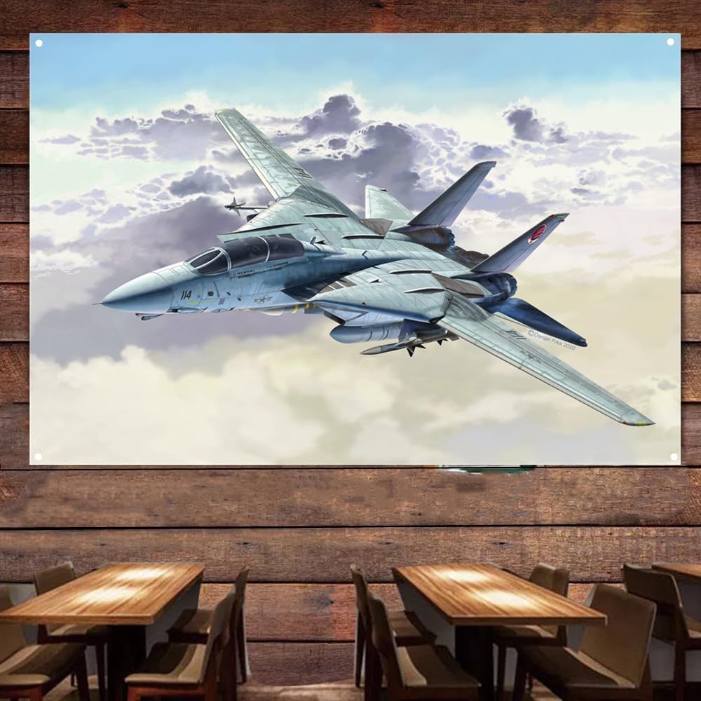 Amazon.com: US F-14A 'Tomcat' Fighter Banner Flip Chart - Military ...
