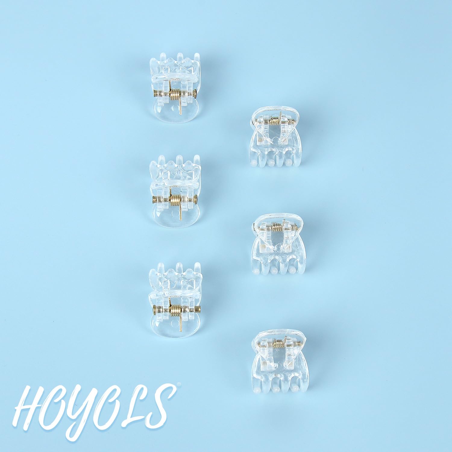 Snapklik.com : Hoyols Clear Small Hair Clips, Mini Claw Clips For Hair ...