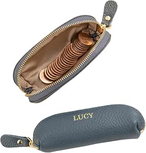 Personalized Name Coin Pouch Womens Leather Coin Purse Mini Makeup Bag ...