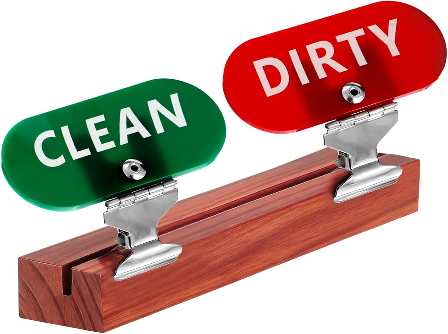 Amazon.com: Clean Dirty Sign for Dishwasher Laundry Baskets, Red and ...