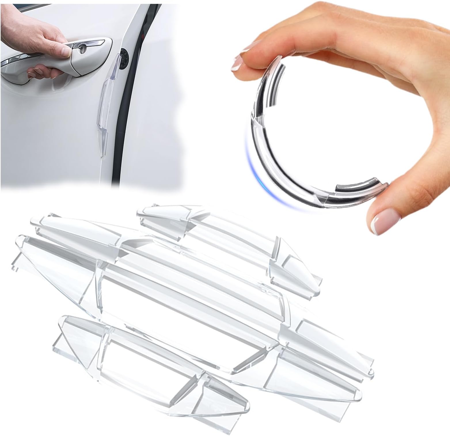 Amazon.com: 4 PCS Car Door Edge Guards, Universal Side Strip Bumper for ...