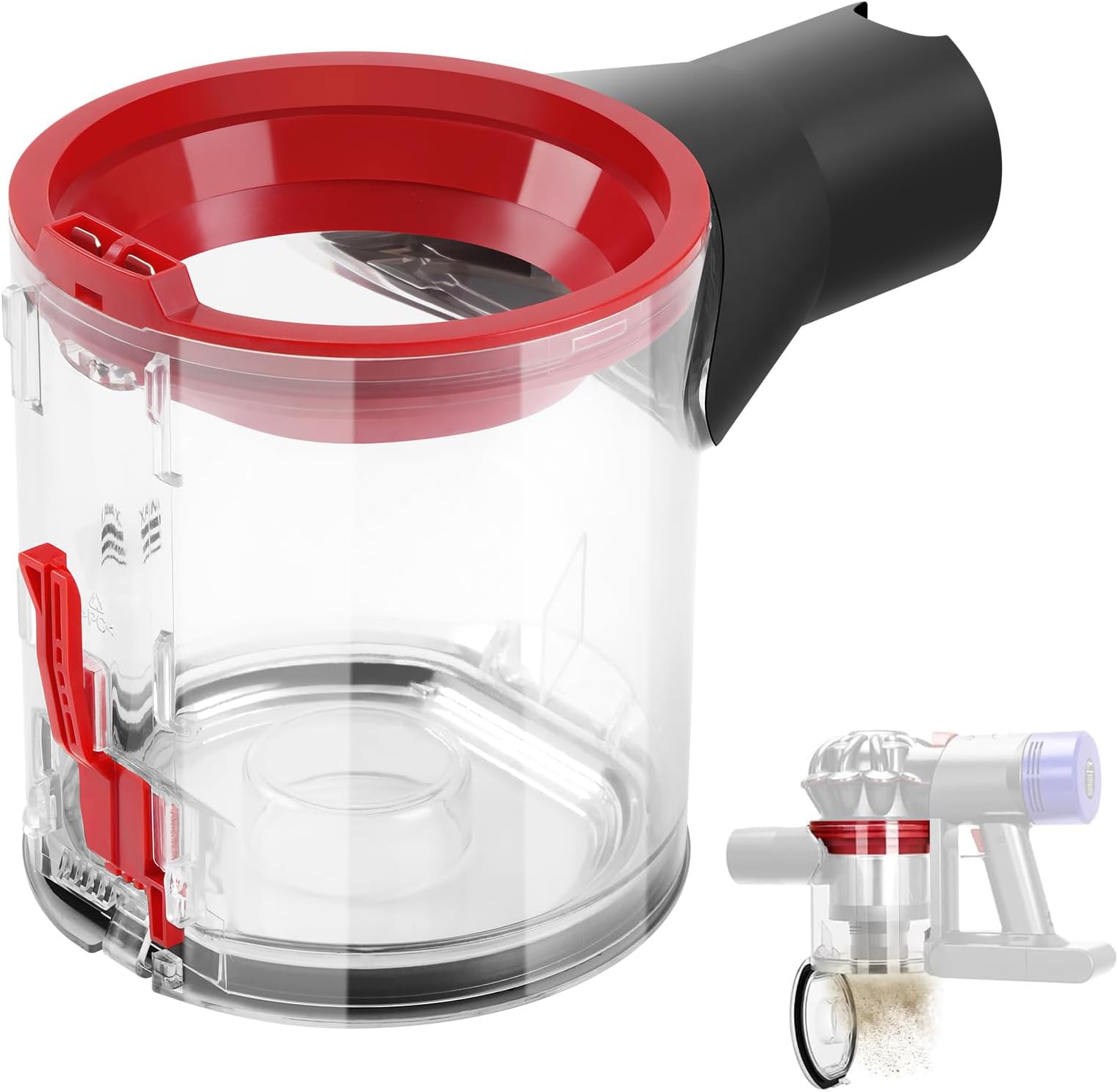 Amazon.com: RUKHOOL Dust Bin Lid Replacement Parts for Dyson V7 V8 ...