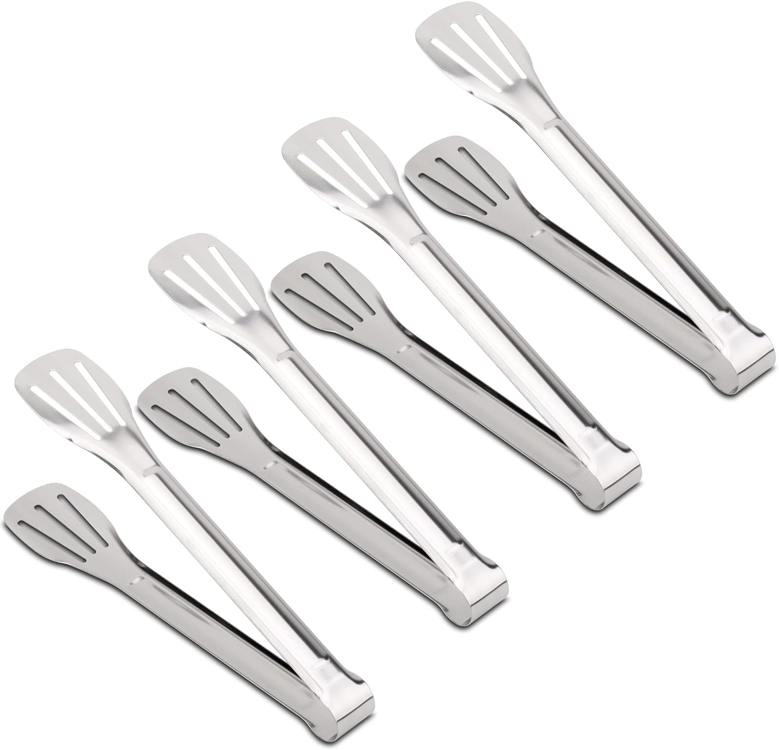 Amazon.com: 6 Pack Serving Tongs Kitchen Tongs, Buffet Tongs, Stainless ...