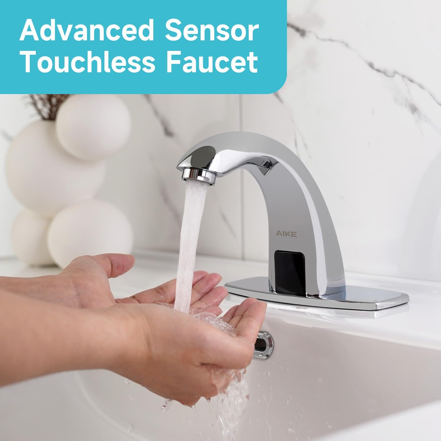 Snapklik.com : Commercial Touchless Bathroom Faucet, Automatic Motion ...