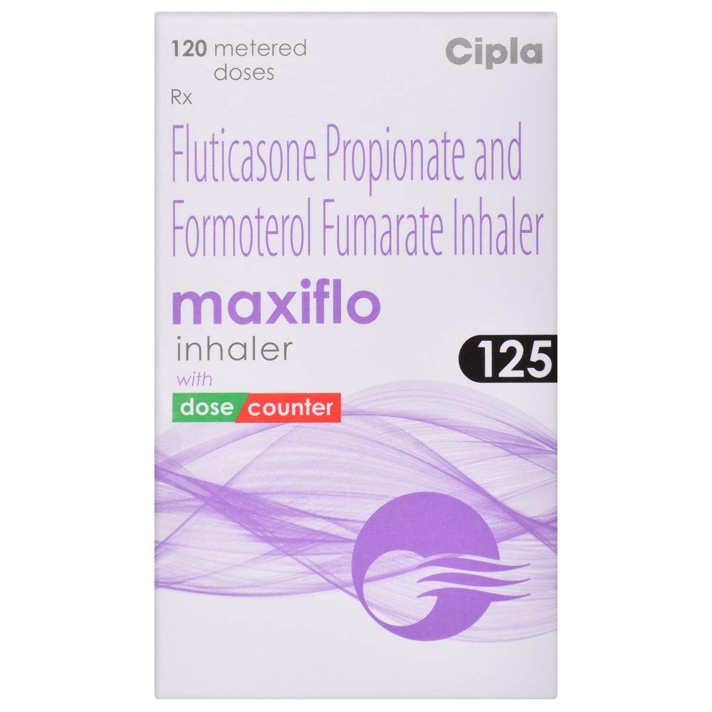 Maxiflo 125 - Bottle of 120 Metered Doses Inhaler : Amazon.in: Health ...