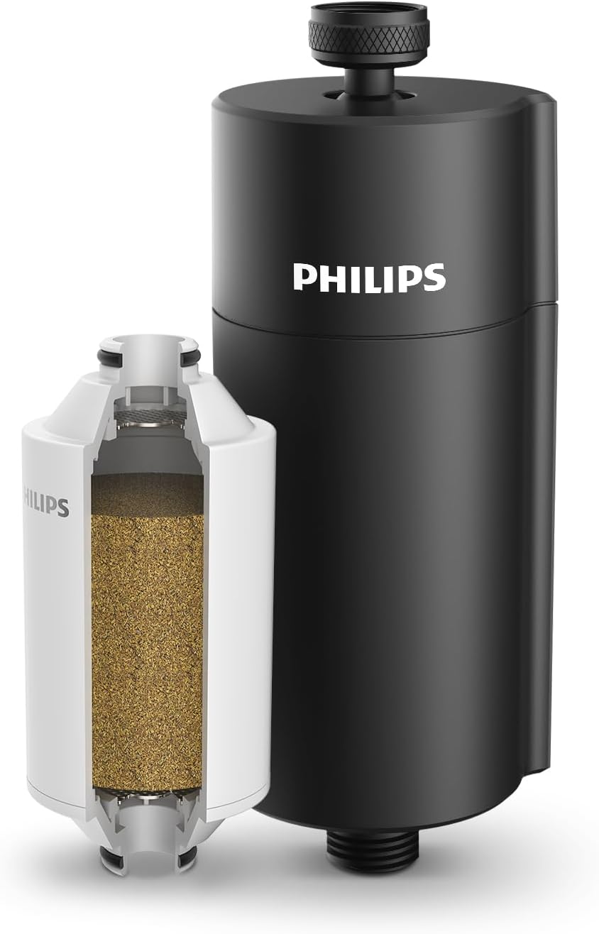 Philips Shower Filter Water Softener, Shower Filtration with Double ...