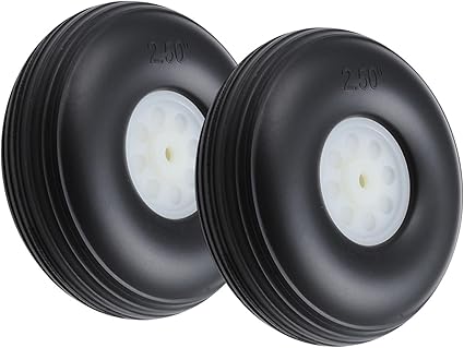 Amazon.com: HobbyPark RC Airplane Wheels and Tires PU with Plastic Hub ...