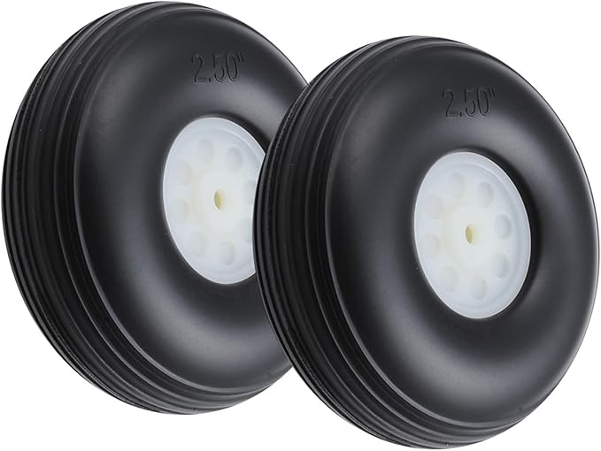 Amazon.com: HobbyPark RC Airplane Wheels and Tires PU with Plastic Hub ...