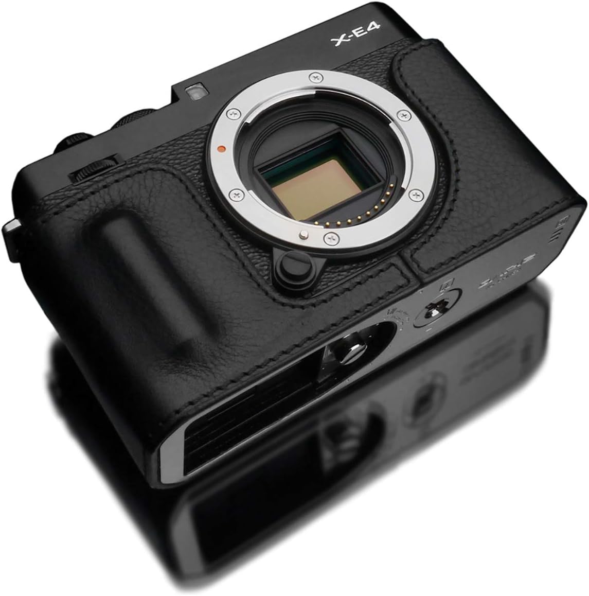 Amazon.com : Gariz HG-XE4BK Genuine Leather Half Case for Fujifilm XE4 ...