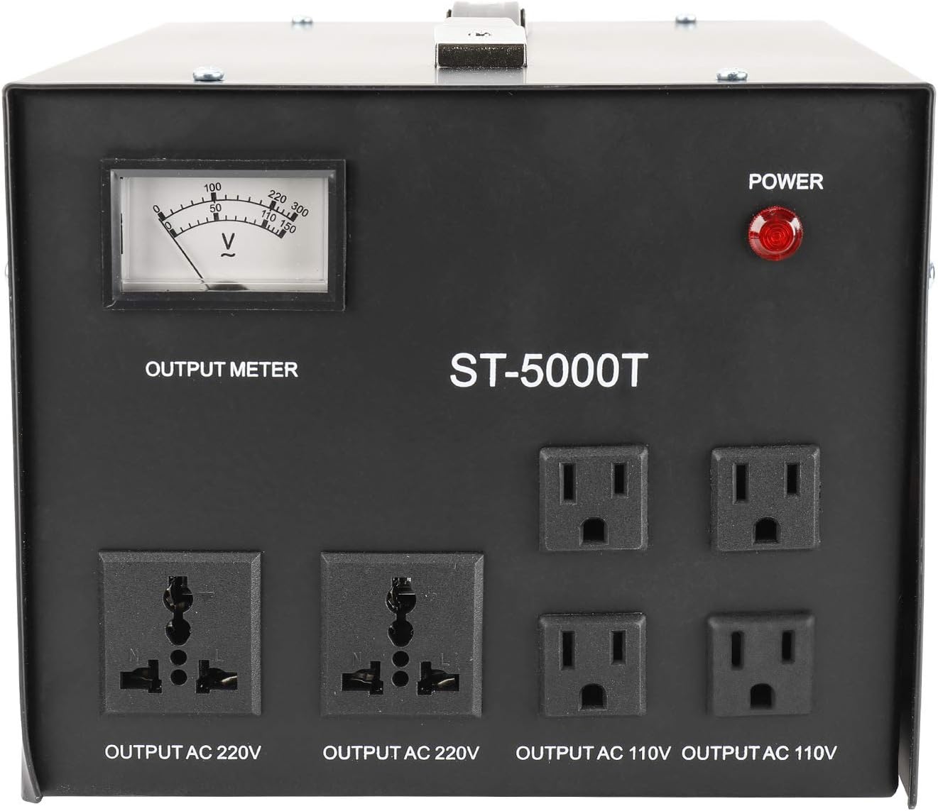 Amazon.com: ST-5000 Voltage Transformer Converter with Meter - Step Up ...