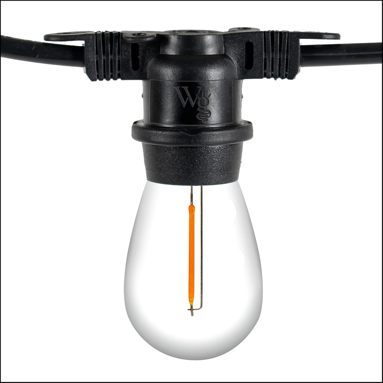 Wintergreen Lighting 15ft S14 Shatterproof Outdoor String Lights, 10 ...