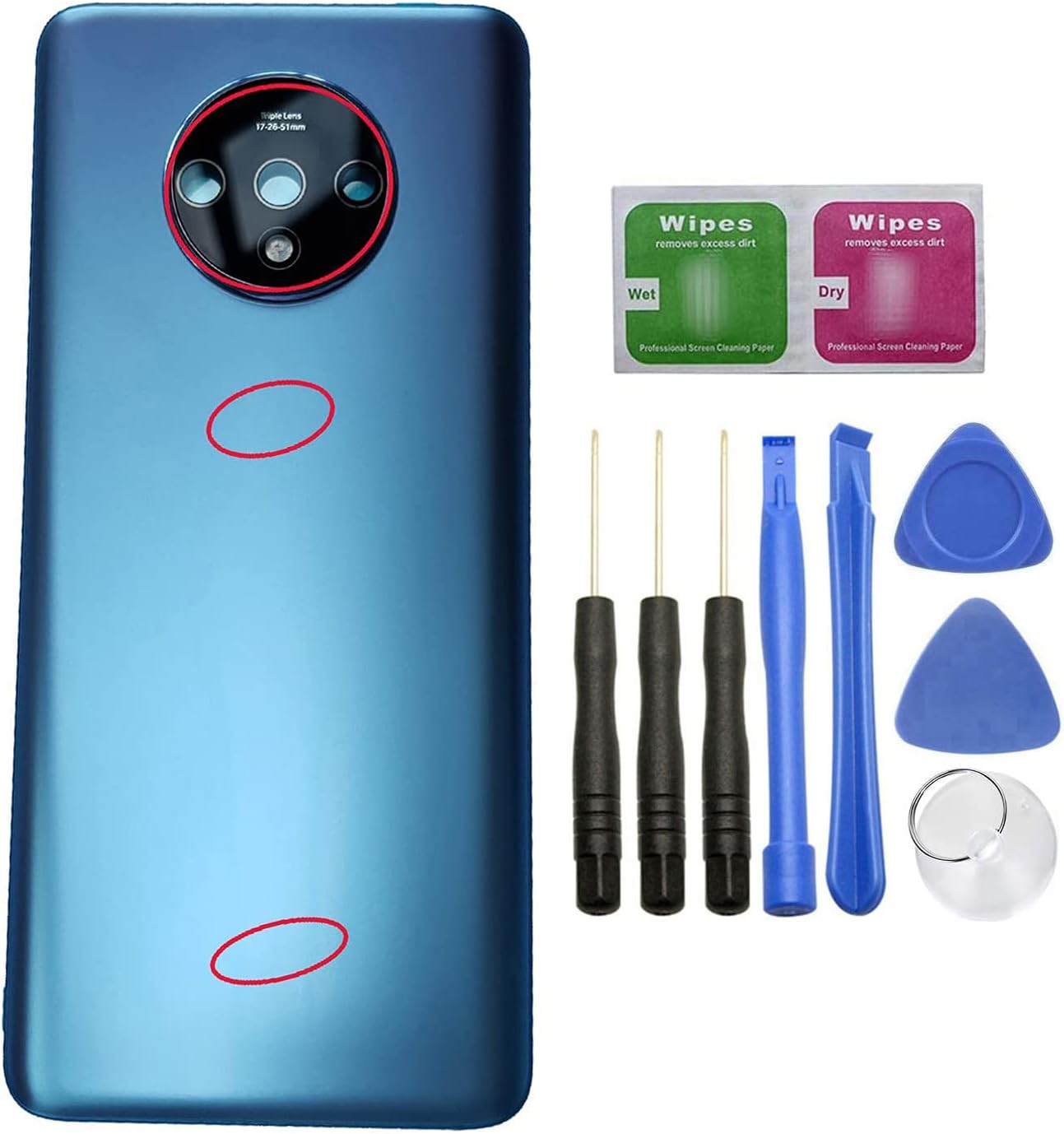 Amazon.com: Ubrokeifixit for OnePlus 7T Housing Rear Glass Back Door ...