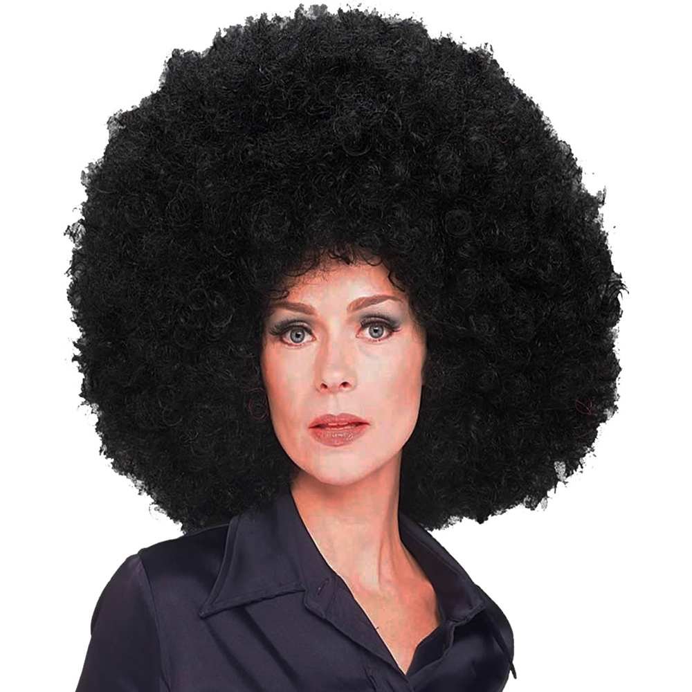 Amazon.com: Rubie's Costume Co Oversized Afro Wig, Black, Standard ...