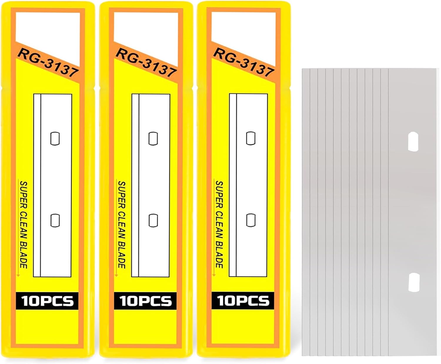 Amazon.com: WRAPXPERT 4 Inch Scraper Blades,30 PCS 4 In Razor Scraper ...