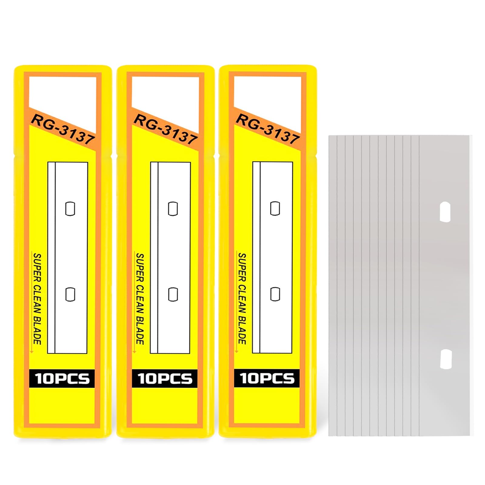 Amazon.com: WRAPXPERT 4 Inch Scraper Blades,30 PCS 4 In Razor Scraper ...