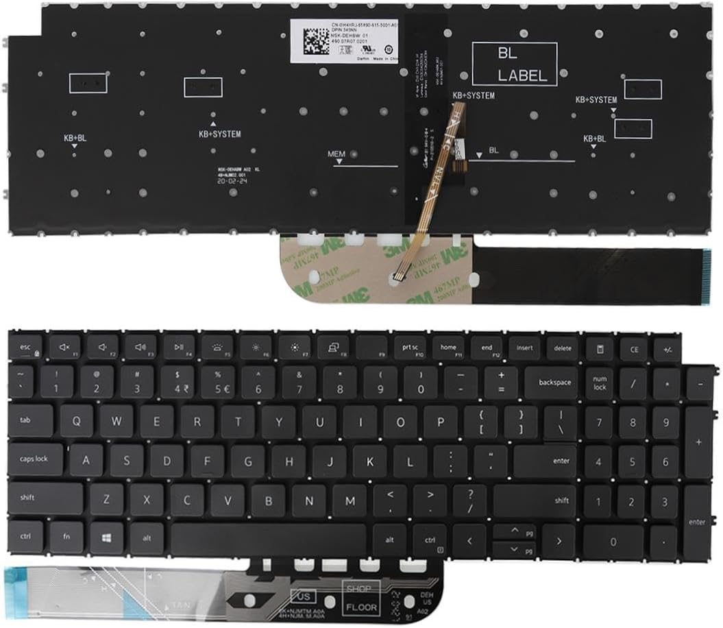 Amazon.com: Laptop Replacement US Keyboard Compatible with Dell ...