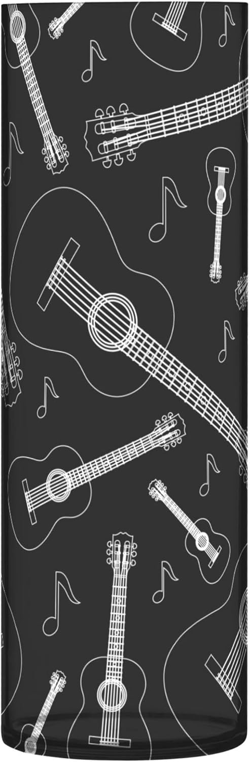 Amazon.com: Black and White Guitar Music Note Pattern Plastic Flower ...