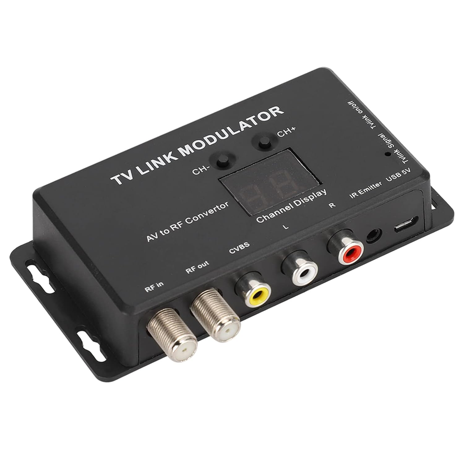 AV to RF Converter, Mini TV Link Modulator IR Extender, UHF Modulator ...