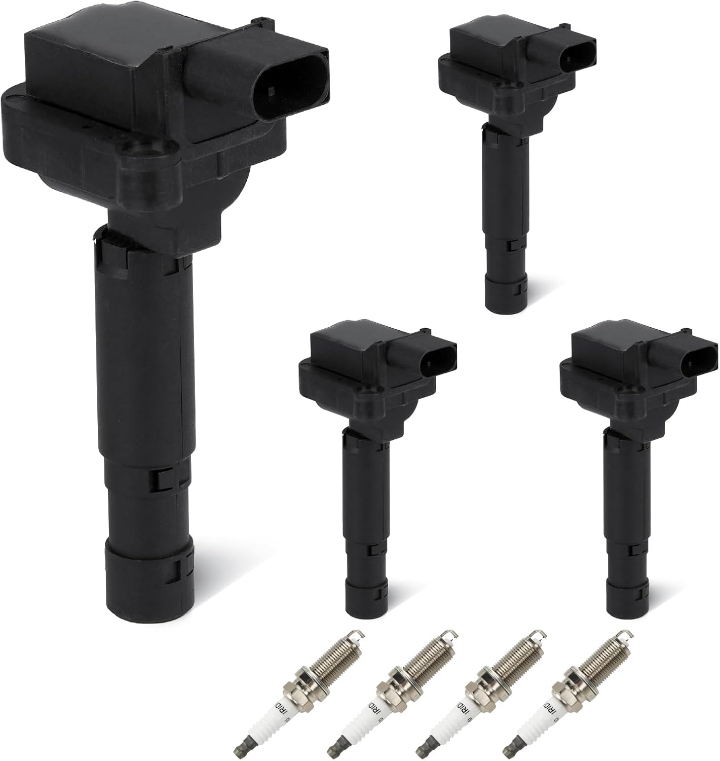 Amazon.com: Set of 4 Ignition Coils Pack 4 Iridum Spark Plugs ...