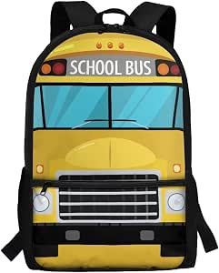 Amazon.com | POLERO Back to School Bus Backpack for Kids Preschool ...