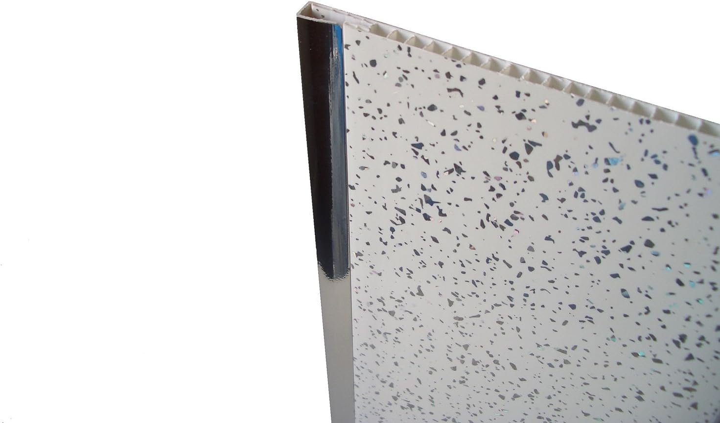 Chrome Panel Trim Perfect for Bathroom Kitchen Shower Wall PVC Cladding ...