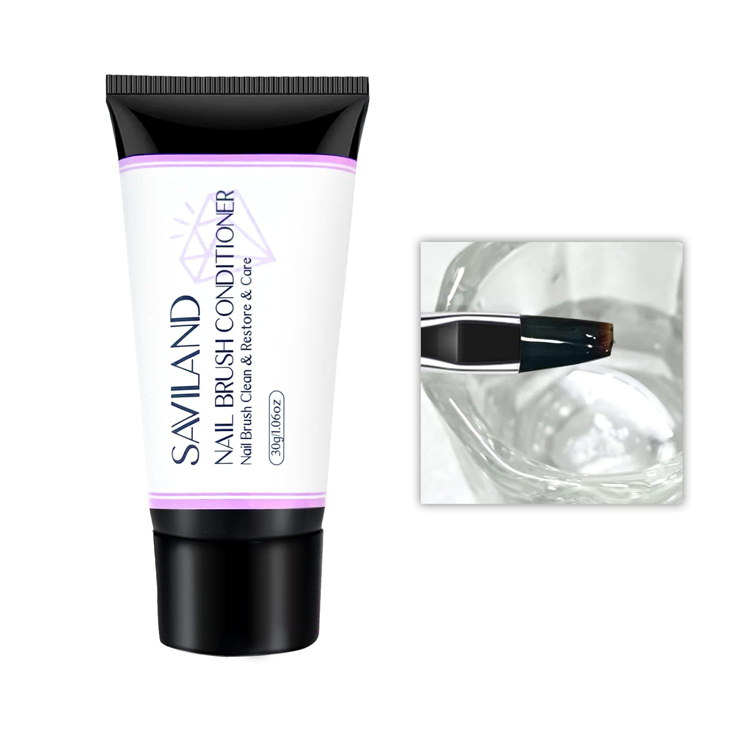 Amazon.com: Saviland Nail Brush Cleaner for Nails,Cleaner & Restorer ...