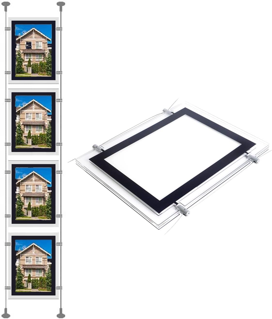 Amazon.com: HKSIGN-A4 Led Picture Frame Real Estate Agent Window ...