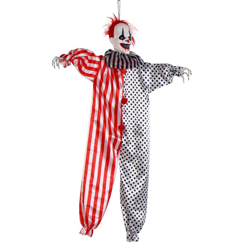 Snapklik.com : Haunted Hill Farm Floating Clown Animatronic