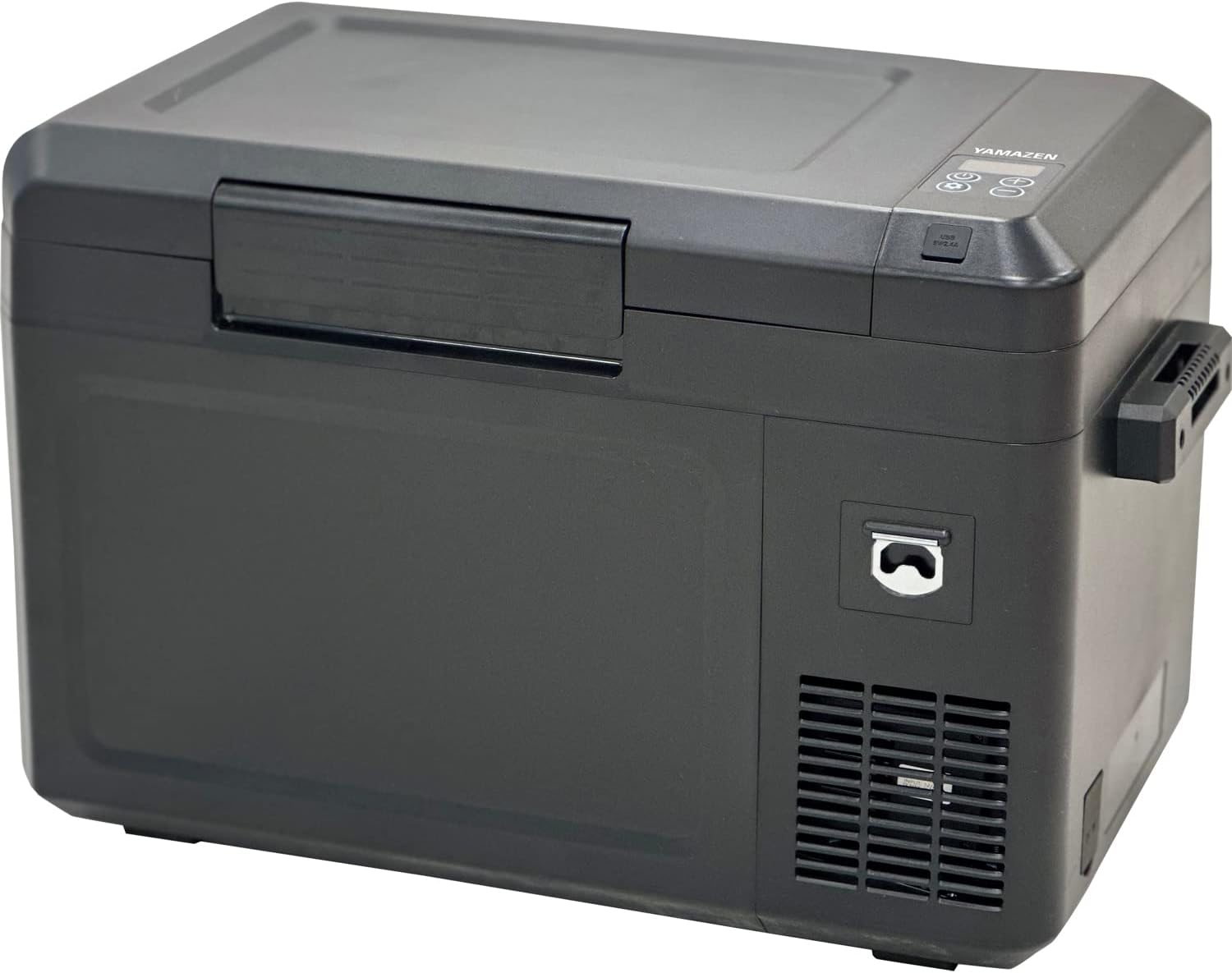 Amazon.co.jp: [山善] ポータブル 冷凍冷蔵庫 25L コンプレッサー式 (AC/DC 2WAY電源) 車載 冷蔵庫 冷凍庫 小型 クーラーボックス ブラック YFR-C25(B ...