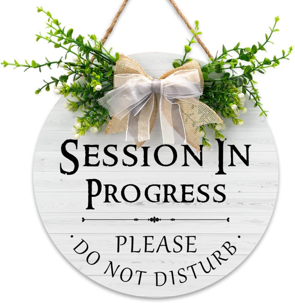 Amazon.com: In Session Please Do Not Disturb Sign 12 Inches Meeting In ...