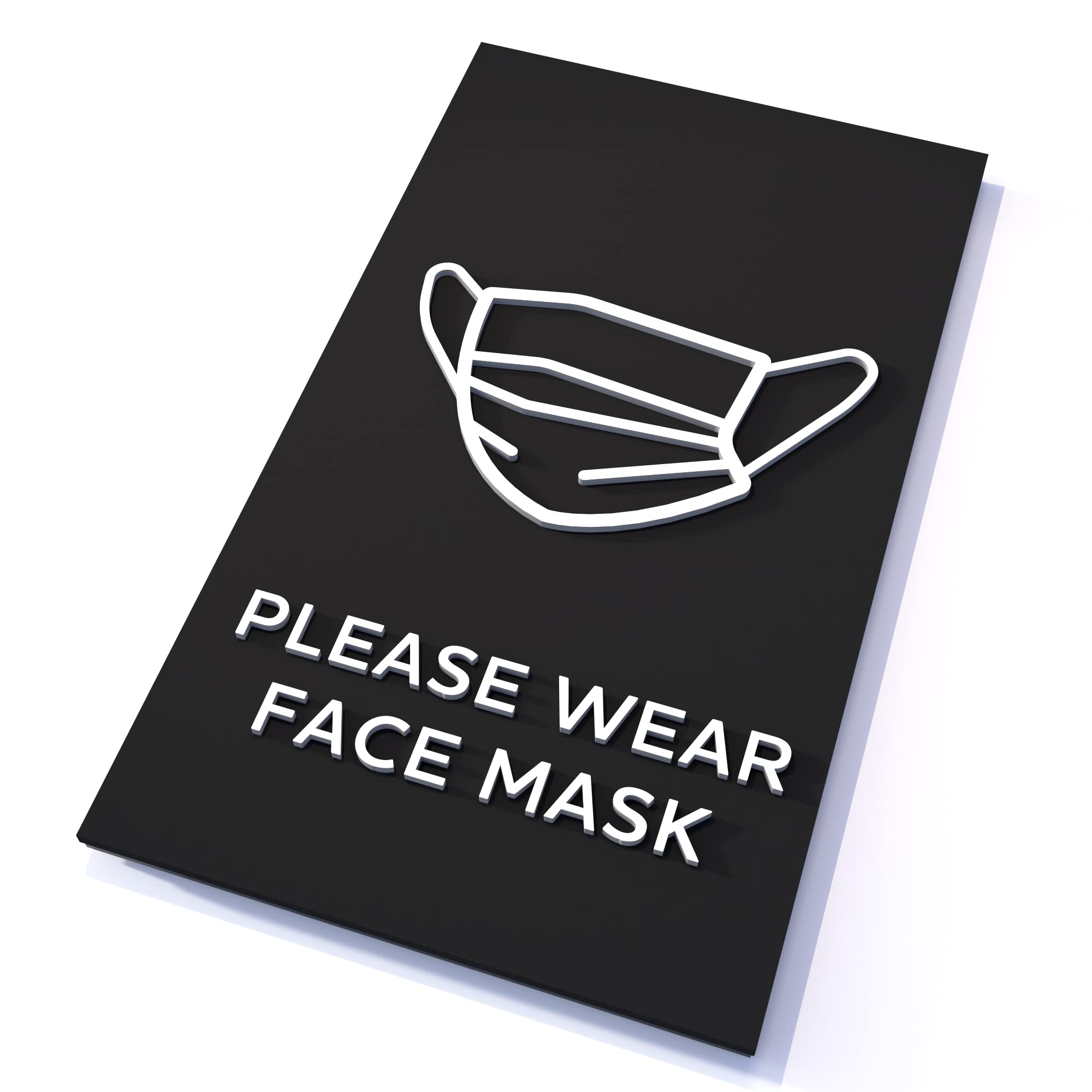 Kubik Letters Face Mask Required Sign For Businesses Please Wear ...