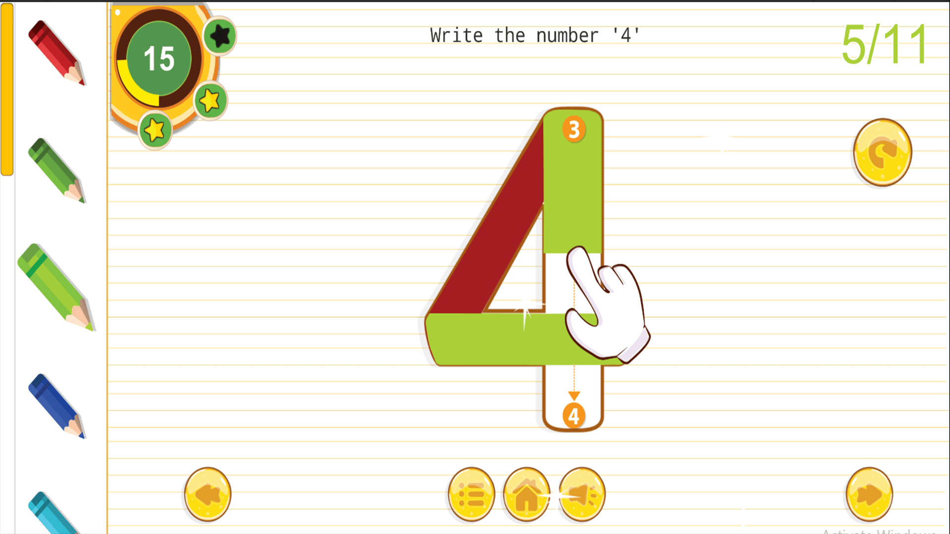 English Alphabet Tracing and Coloring Educational Game for Kids –ABC ...