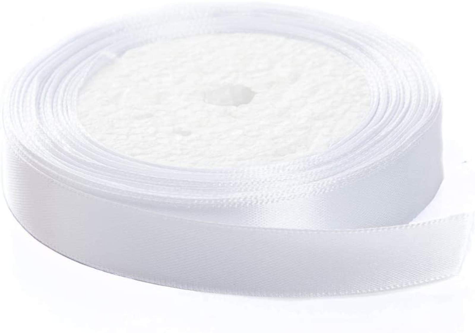 Amazon.com: SWTOOL 1/2" Wide Single Face Satin Ribbon Roll for Wedding ...